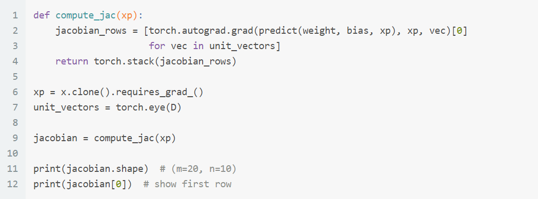 高效率計算 Jacobian, Hessian, VJP, JVP, HVP | 棒棒生